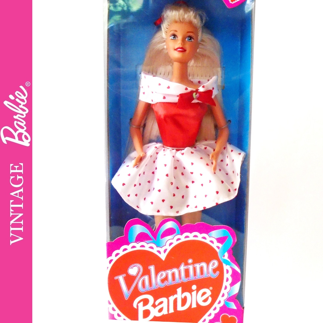 Valentine Barbie Special Edition NRFB, 1995 Valentine Hearts Barbie ...