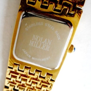 NOLAN MILLER Gorgeous Gold Rhinestone Bracelet Watch, Diamonique ...