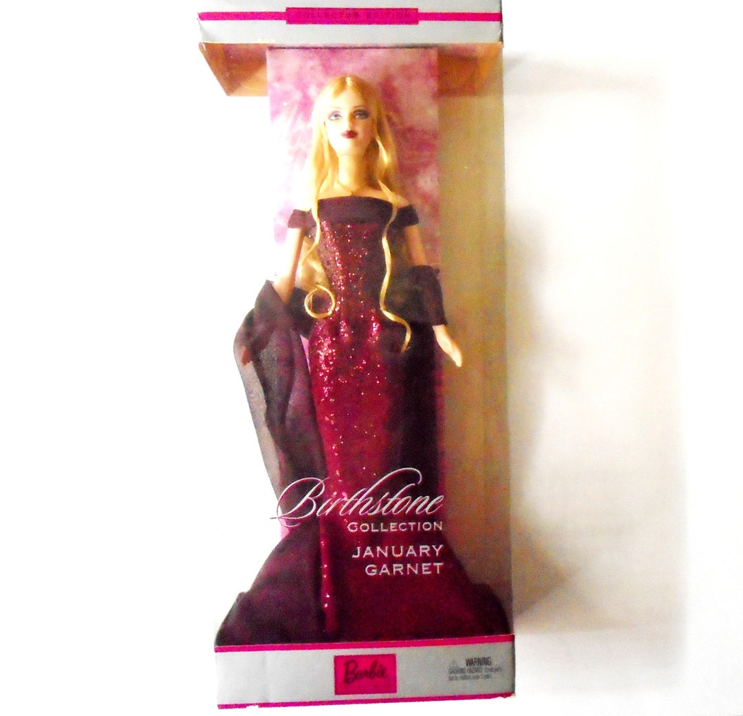Barbie January Birthstone Doll, 2002 Barbie Mattel Garnet Birthstone ...