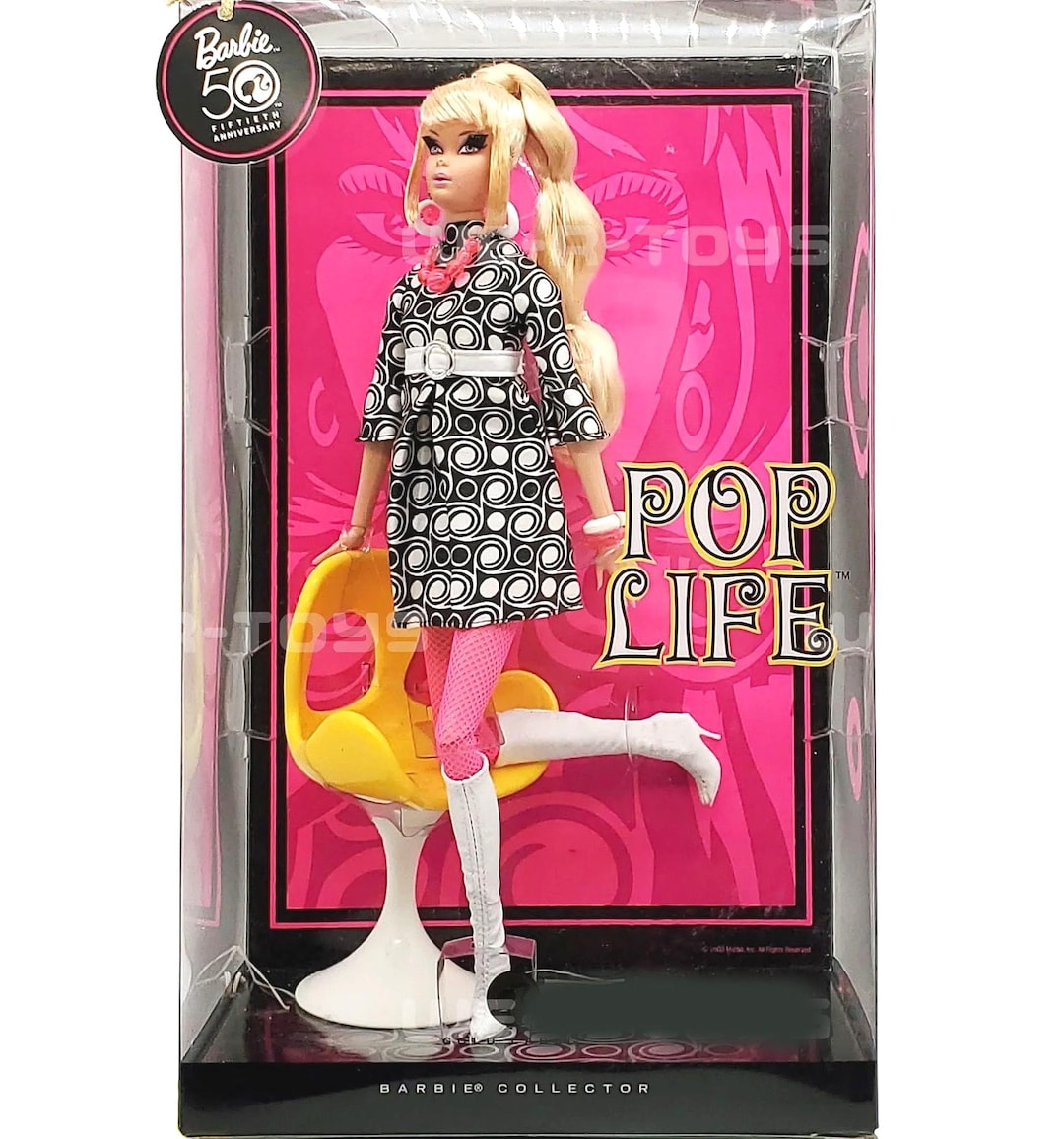 Pop Life Barbie Doll Blonde Pivotal Mod Gold Label 2008 Mattel N6596 ...