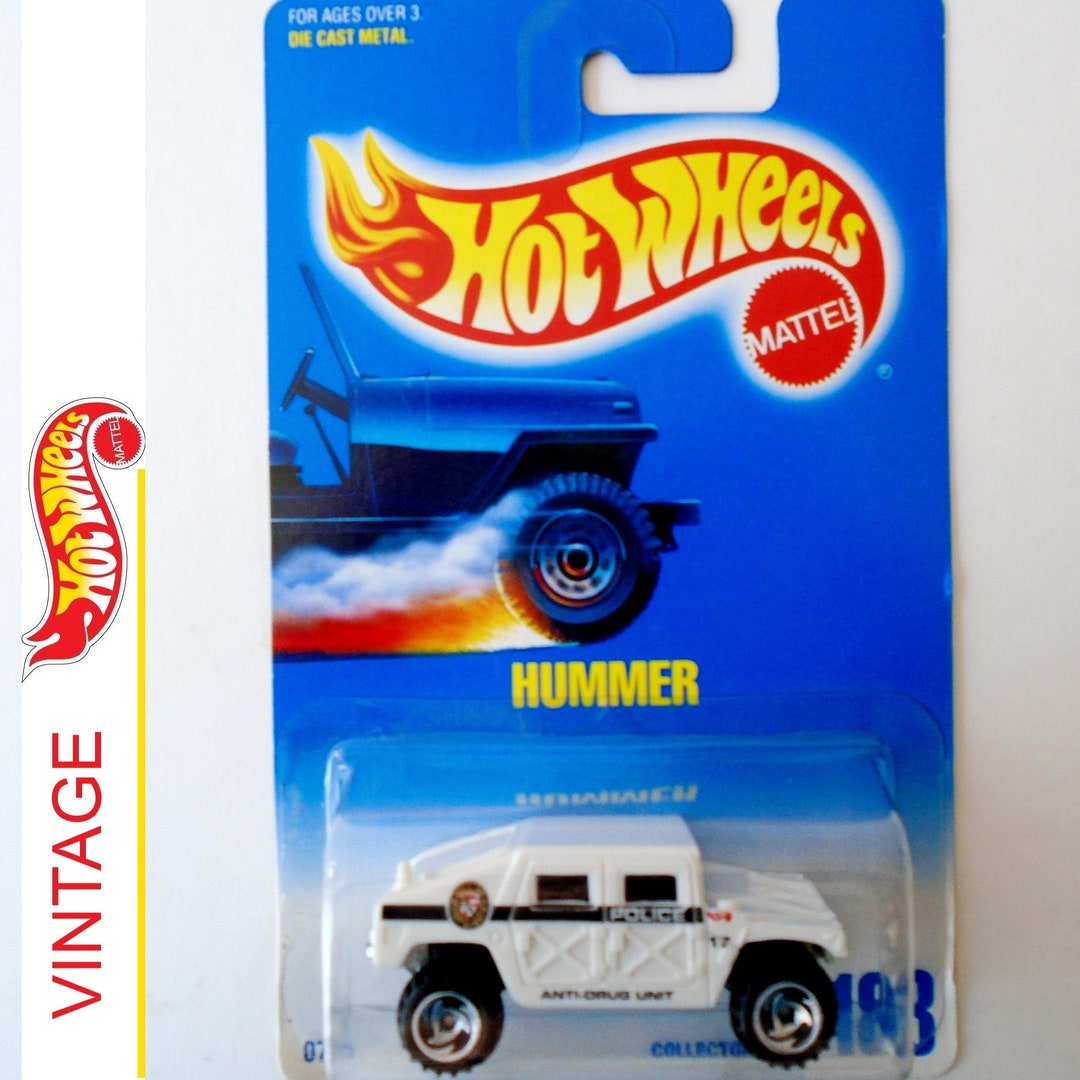 Hot Wheels Vintage Hummer NIP, Hot Wheels Collector No 188 White Police ...