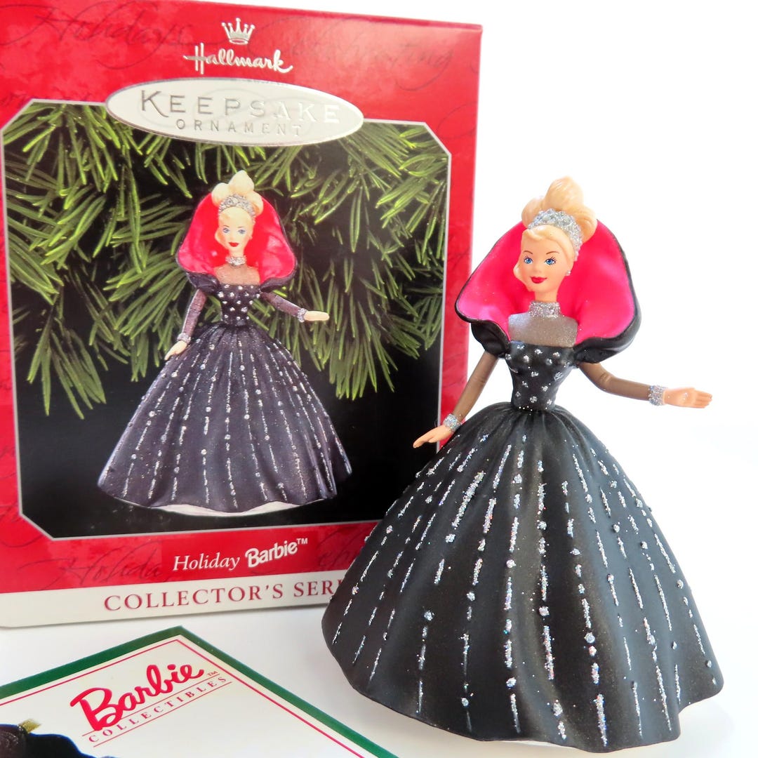 1998 Holiday Barbie Hallmark Ornament LIKE NEW, 6th Holiday Barbie ...