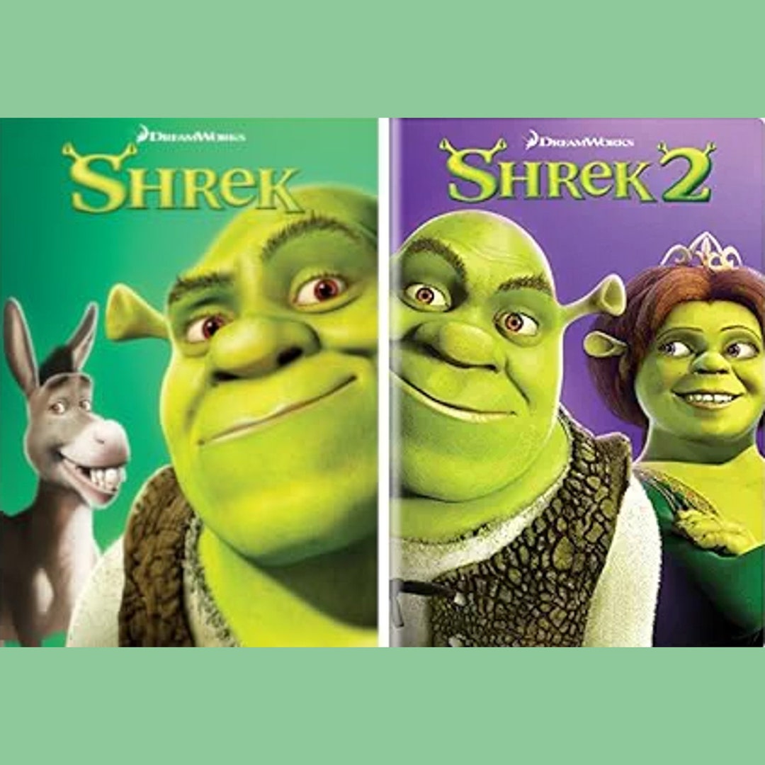 SHREK 1 and 2 DVD, Like New Dreamworks Shrek 1 and 2 DVD, Vintage Kids ...