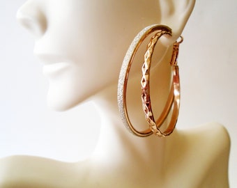 Diamond Dust Hoop Earrings - Etsy