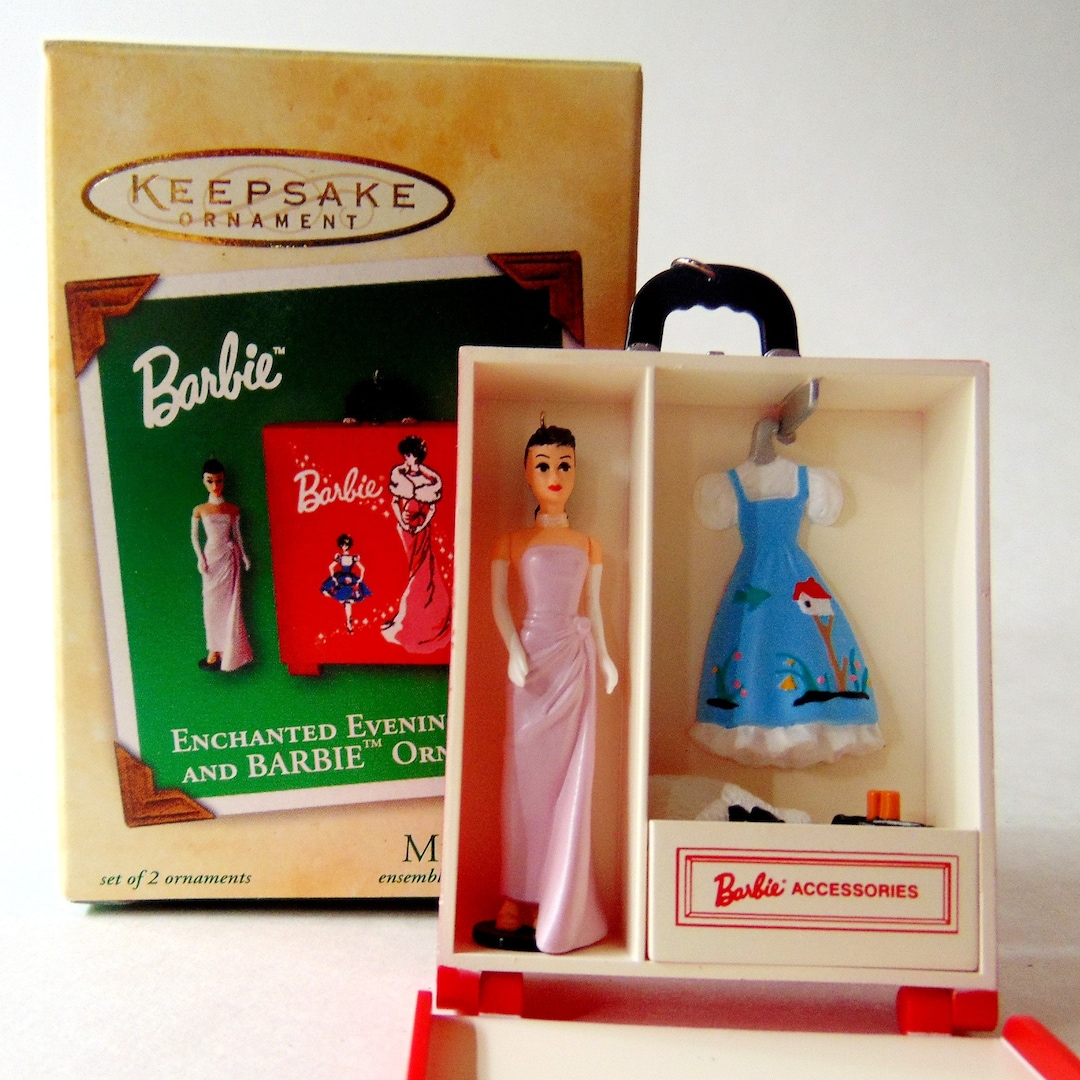 Barbie Hallmark Keepsake Ornament, Barbie Enchanted Evening 1960 Doll ...
