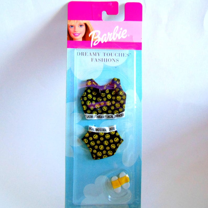Barbie Dreamy Touches Fashion Happy Face Joe Boxer Bra Panties and ...