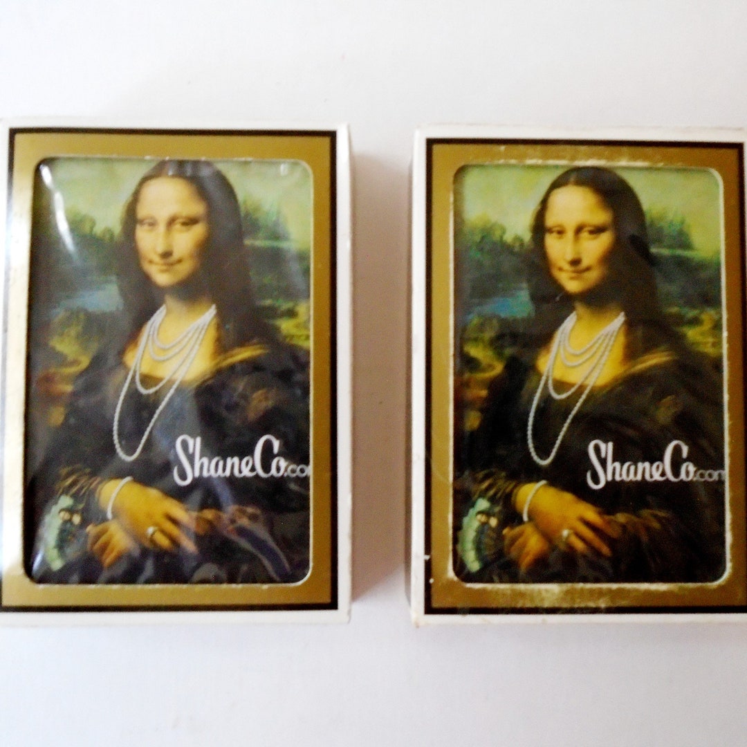 Shane Co Mona Lisa Playing Cards, Two Decks Mona Lisa Gemaco Playing ...