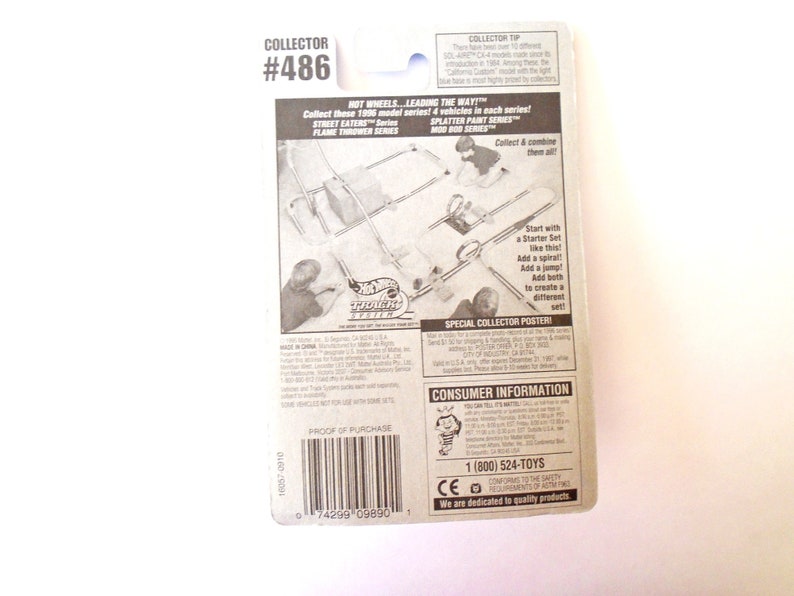 1983 Hot Wheels Command Tank, Night Force Collector No 486 Blue Card ...