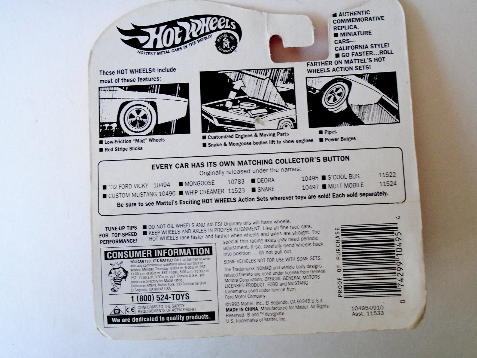 Hot Wheels 55 Chevy Nomad + Button NIP, Classic Spectraflame Red 55 ...