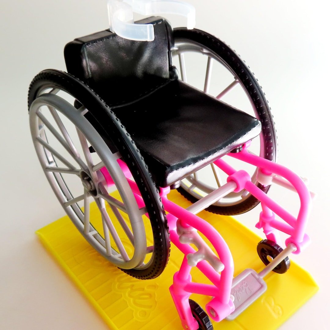 1:6 Scale Doll Wheelchair, Barbie Wheelchair and Ramp, Fashion Doll ...