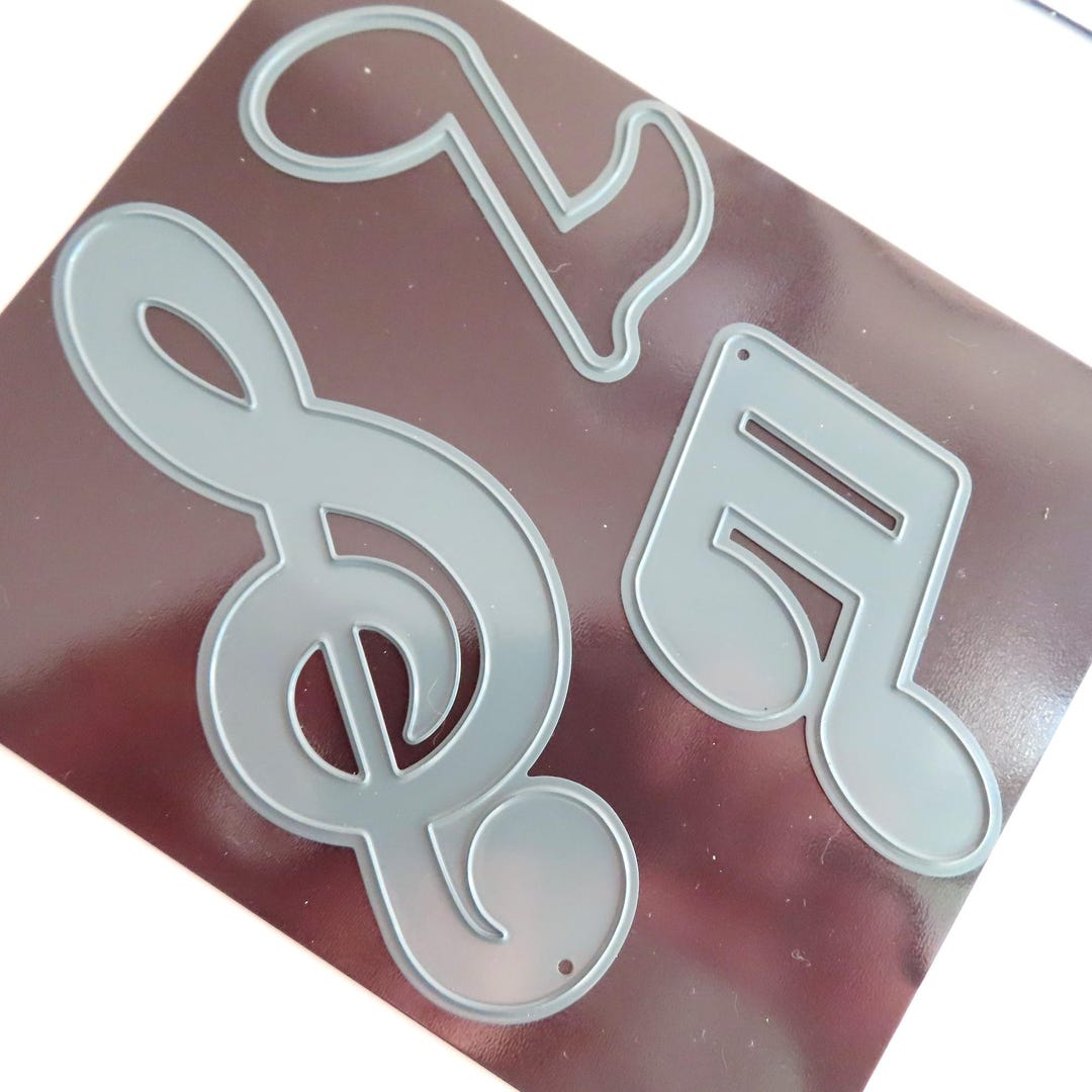 Music Notes Frame Die Set, Treble Clef Cutting Dies, Scrapbook Music ...