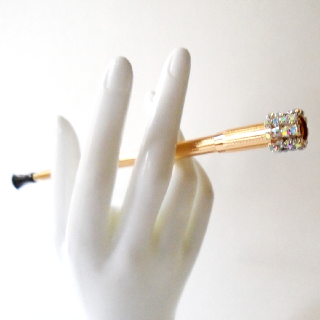 Long Rhinestone Cigarette Holder, Long Brass Cigarette Holder Made in ...