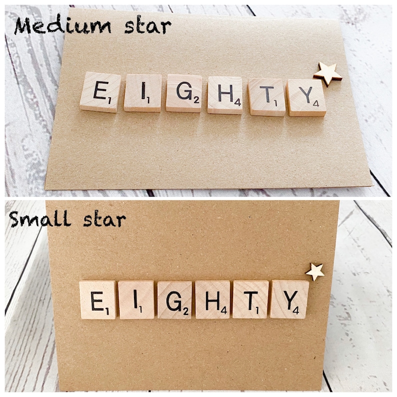 Eightieth Birthday Card 80th Birthday A6 Size Kraft | Etsy