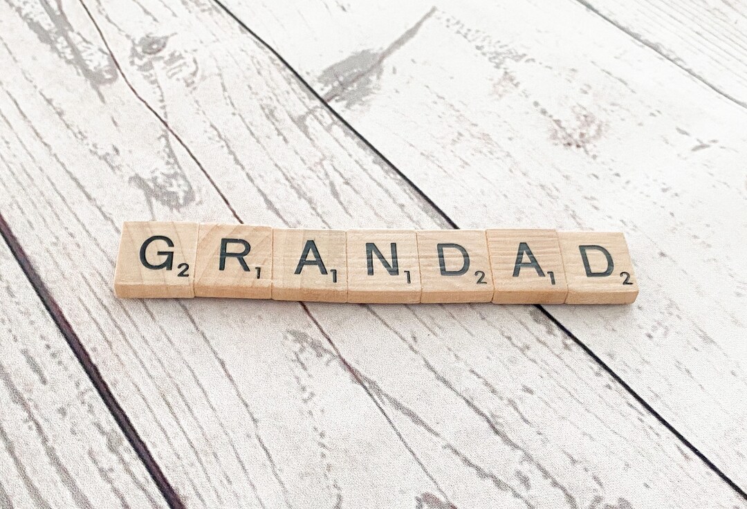 Grandad Magnet - Letter Tile Wooden Magnet. Grandpa, Grampy ...