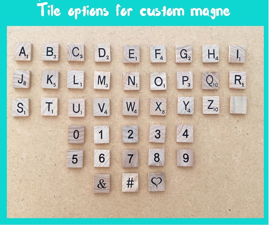 Clean/dirty Magnet for Dishwasher, Home Organisation, Letter Tile ...