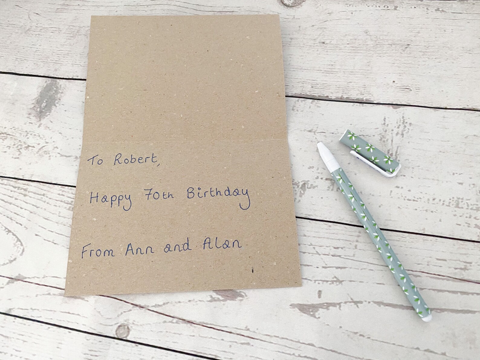 Fortieth Birthday Card 40th Birthday A6 Size Kraft Brown - Etsy