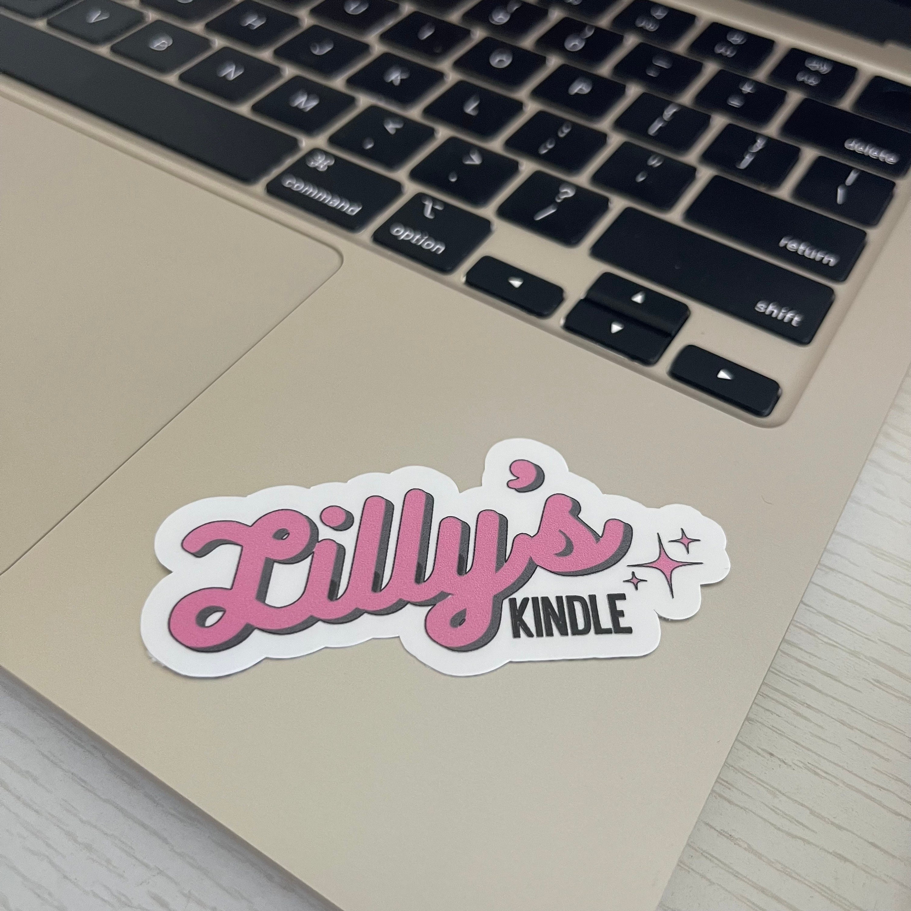 CUSTOM Kindle Name Stickers, Personalized Bookish Sticker, Name Sticker ...