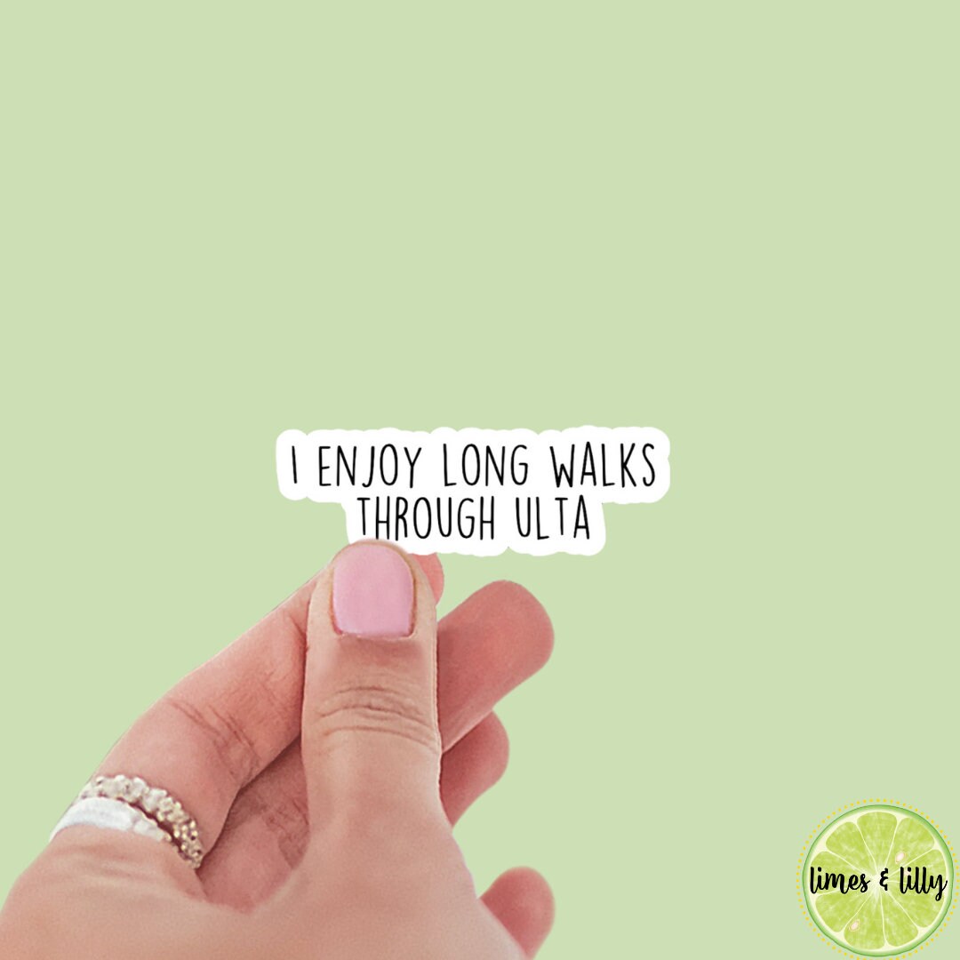I Enjoy Long Walks Through Ulta Sticker | Kindle Sticker | Sticker ...