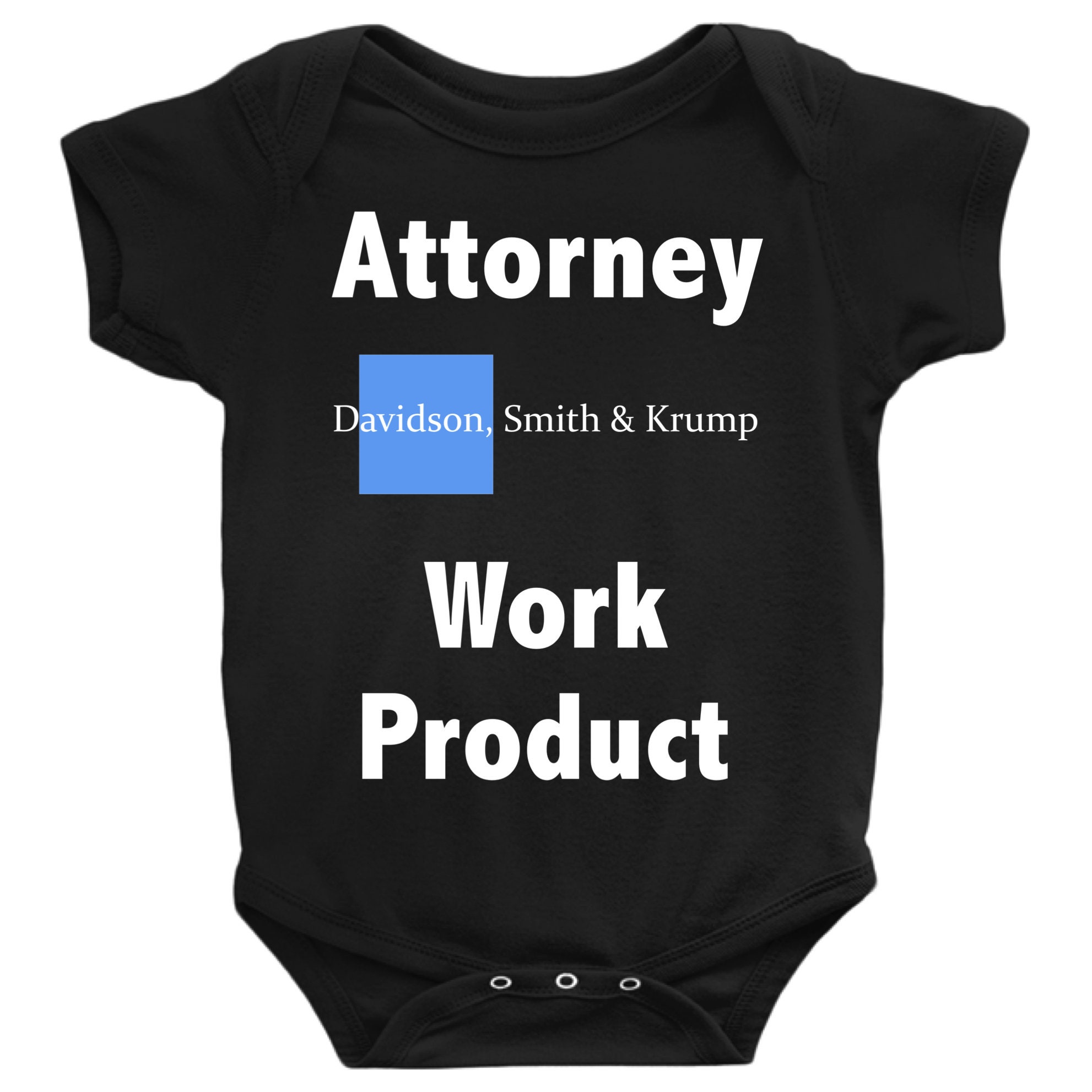 Custom Attorney Work Product with LAW FIRM LOGO Baby | Etsy