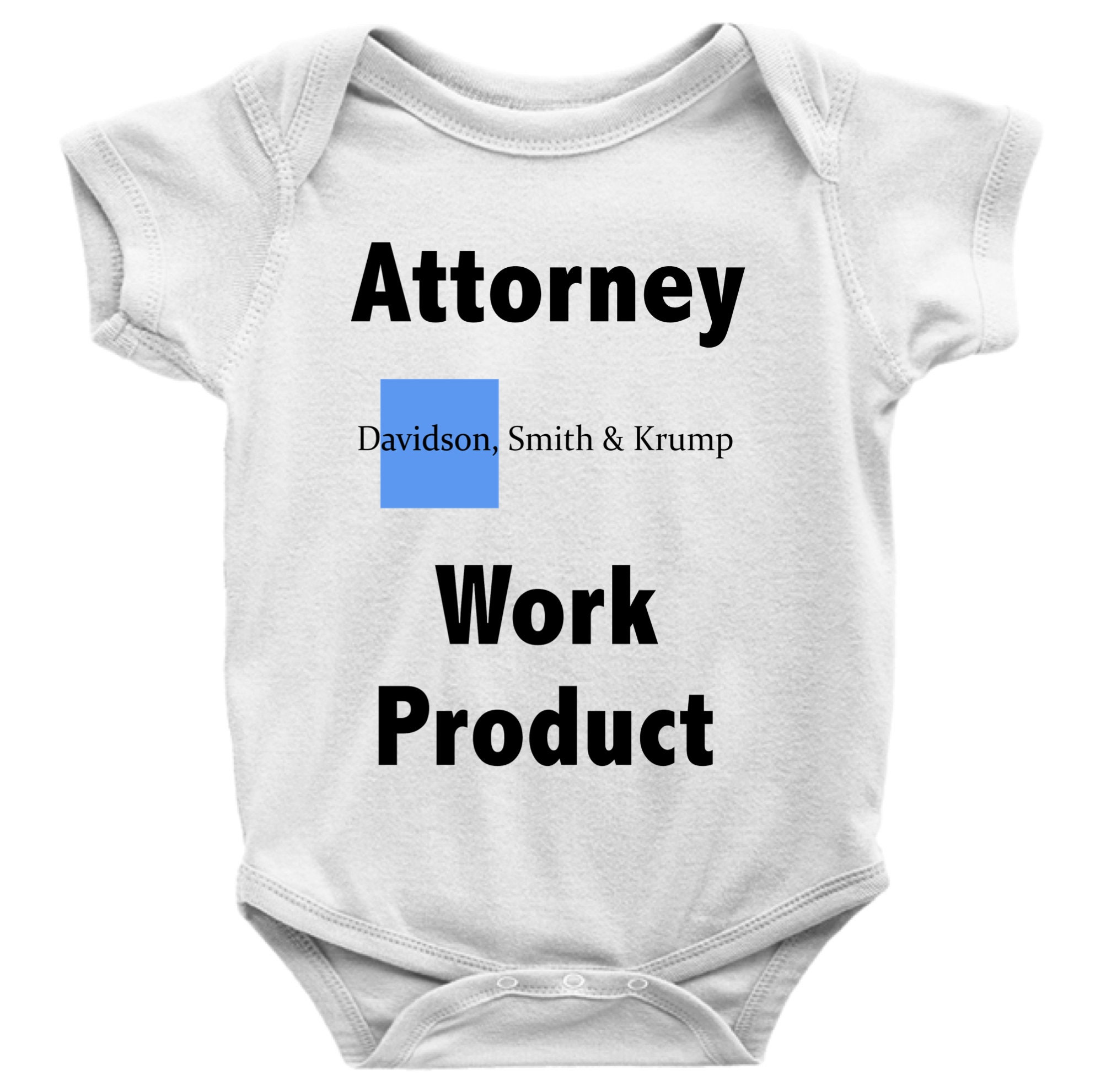 Custom Attorney Work Product with LAW FIRM LOGO Baby | Etsy