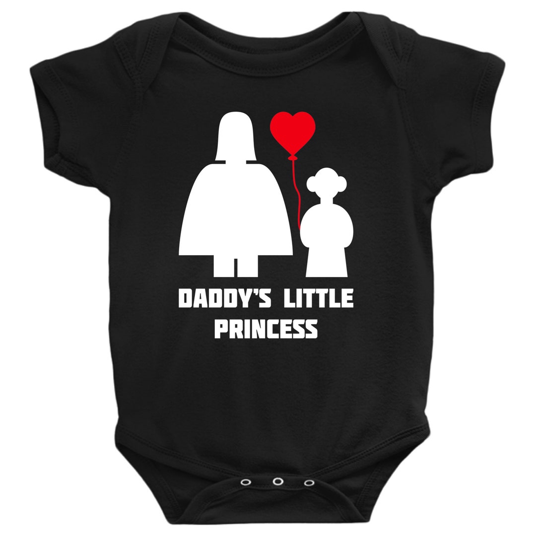 Daddy's Little Princess Star Wars Baby Onesie, Darth Vader & Leia - Etsy