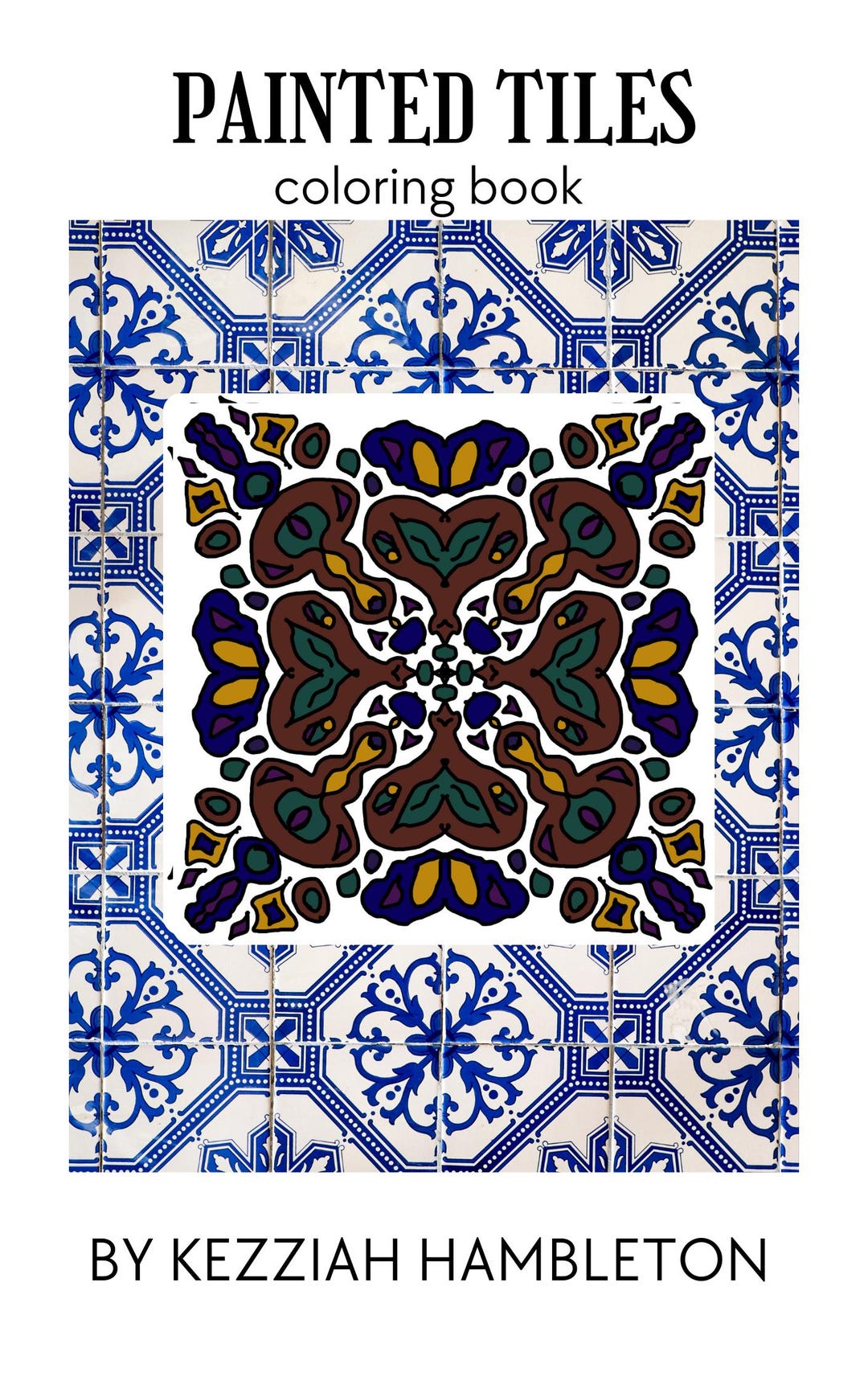 Painted Tiles- Coloring Book - Etsy
