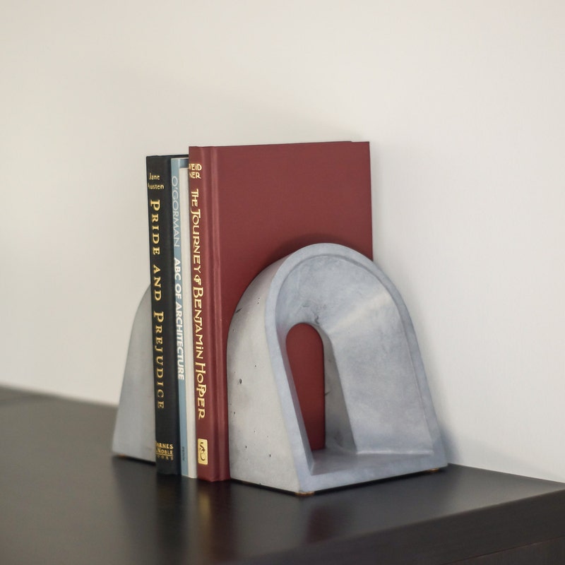 Concrete Bookends - Etsy