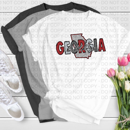 Ga Glitter State DTF Transfer - Etsy