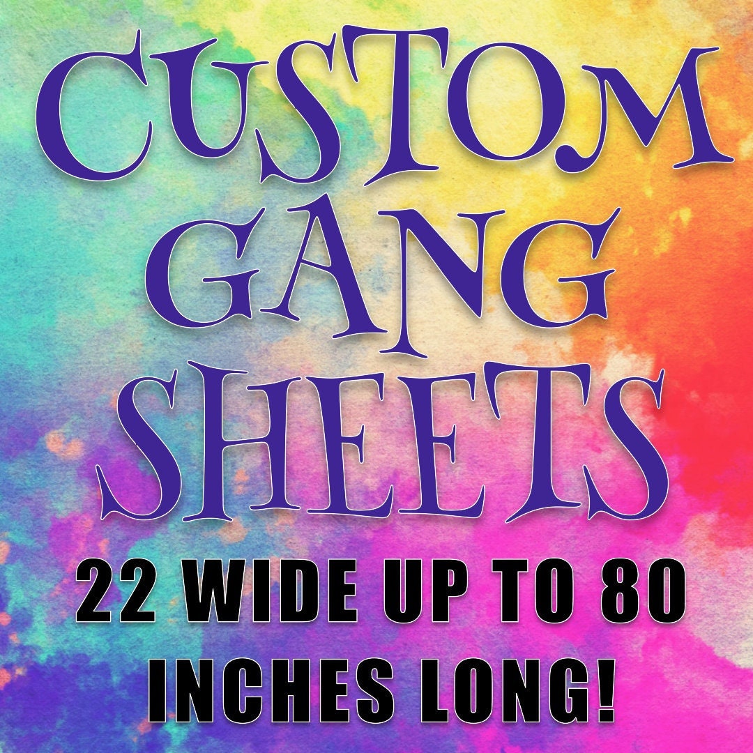Custom Gang Sheet DTF Transfers - Etsy