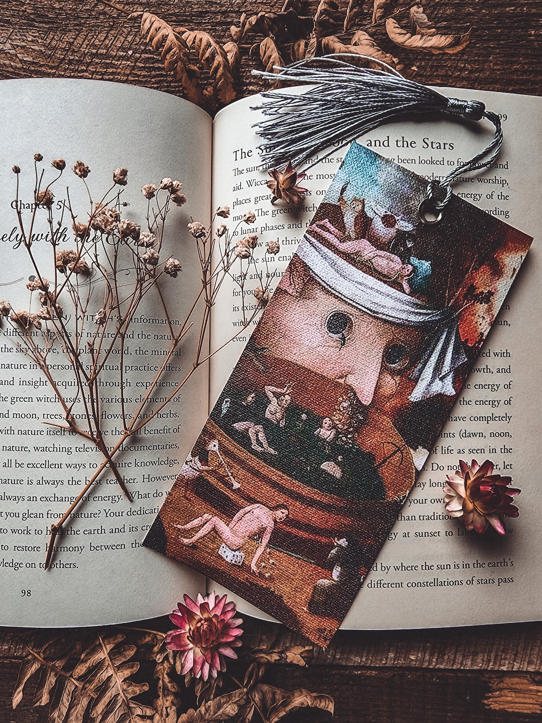 Tondal's Vision // Art Bookmarks // Canvas Bookmark // Book Accessories ...