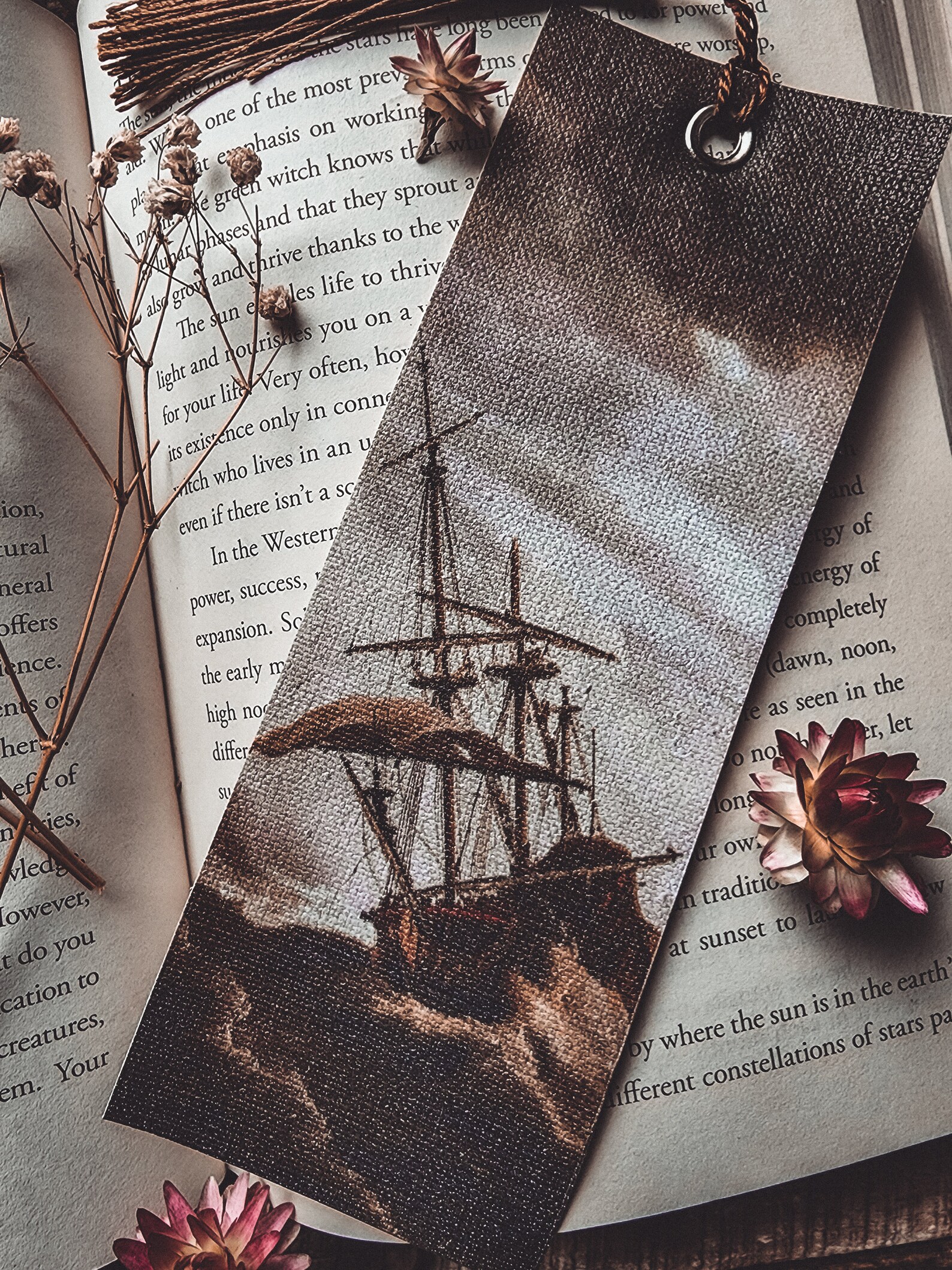 The Gust // Art Bookmarks // Canvas Bookmark // Book - Etsy