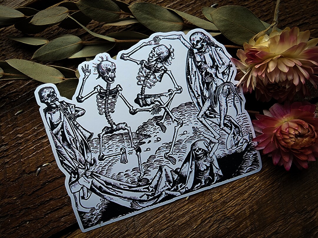Dance Macabre Sticker // Dance of Death // Medieval Stickers // Fine ...