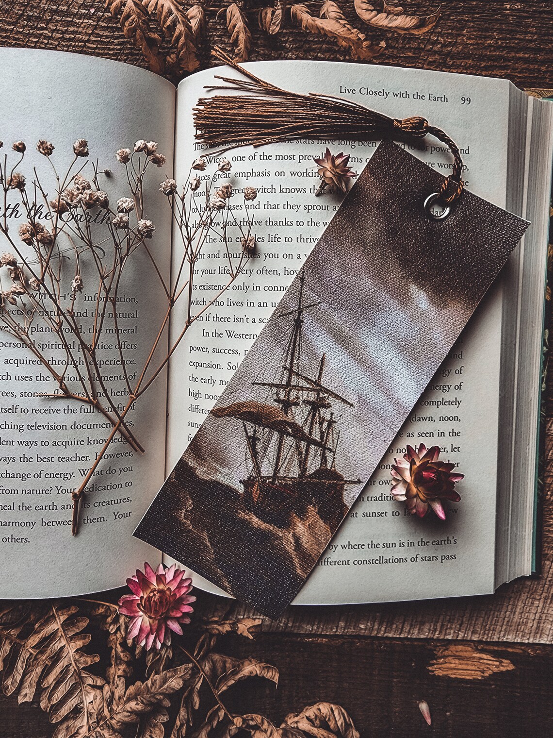 The Gust // Art Bookmarks // Canvas Bookmark // Book - Etsy