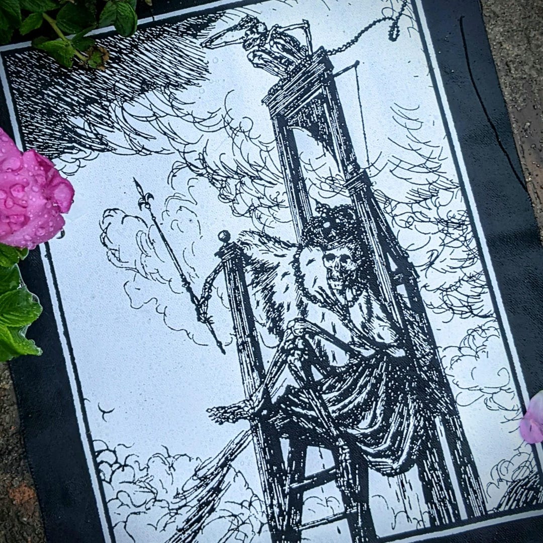 The Guillotine (the Reign of Terror) Patch // Gothic Art Screen Printed ...