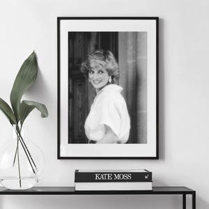 Princess Diana Poster: Elegant Matte Wall Art, Vintage Royal Style - Etsy
