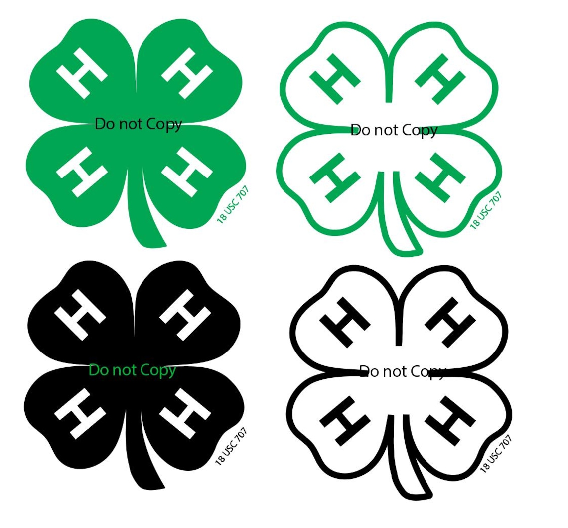 4h SVG Logo Vector and PNG File - Etsy