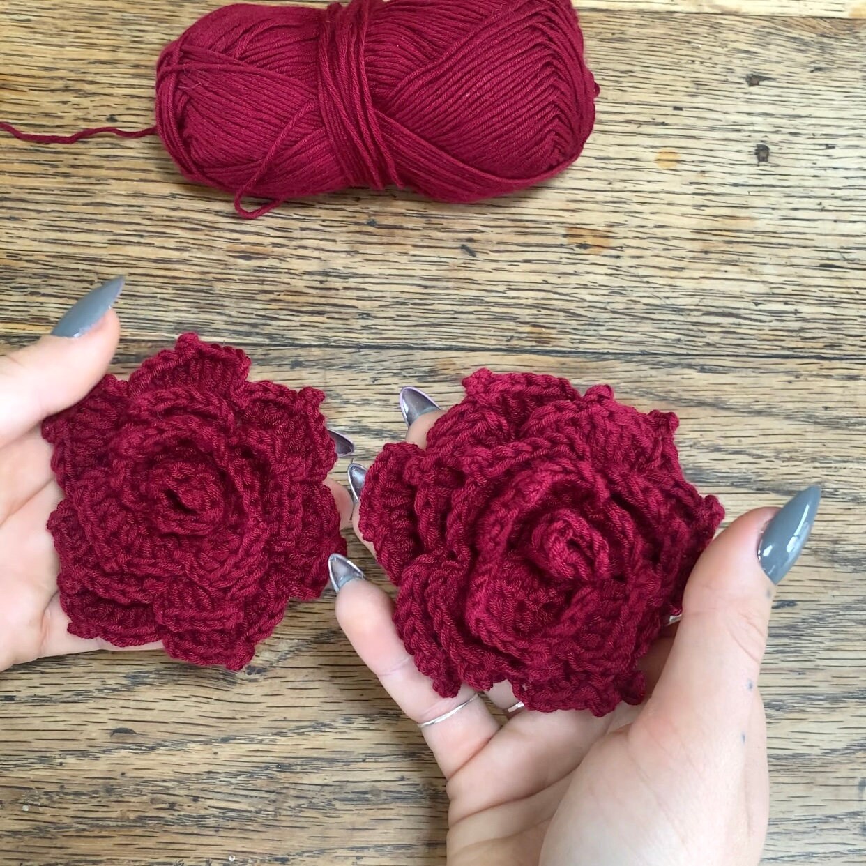 Romantic Rose Applique Crochet Pattern - Etsy