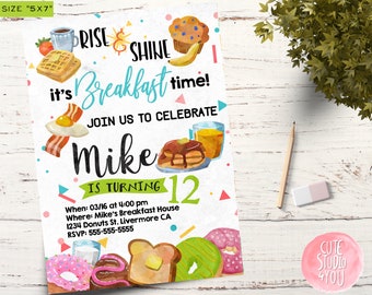 Breakfast invitation | Etsy