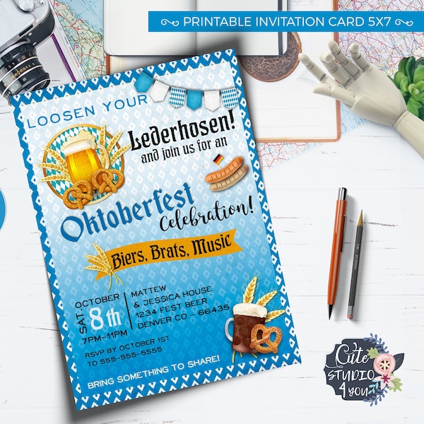 Oktoberfest Invitation - Etsy