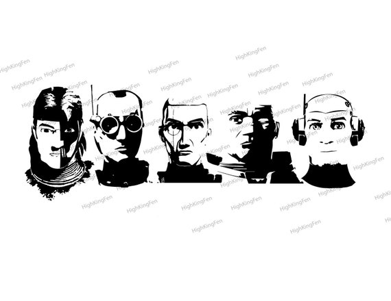 SVG Bad Batch Silhouette | Etsy Israel