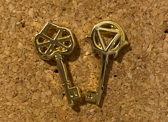 Questing Keys Pins Unity / Time | Etsy