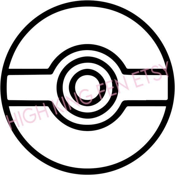 Pokeball SVG | Etsy