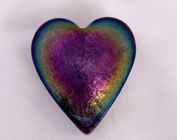 Robert Held Art Glass Heart - RHAG Heart Paperweight - Etsy Canada