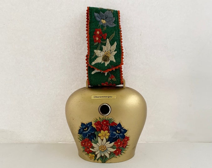 Musical Cow Bell Souvenir With View Finder Pictures - Plays Brahms ...