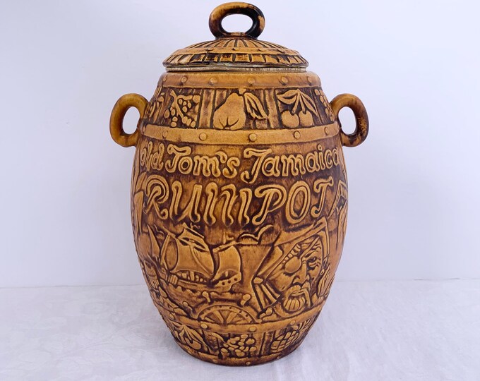 Rumtopf Rumfass Old Toms Jamaica Rum Pot Fruit Pot Cookie Jar - Etsy