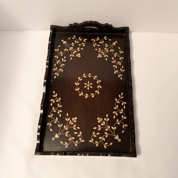 Inlaid Wood Tray - Etsy