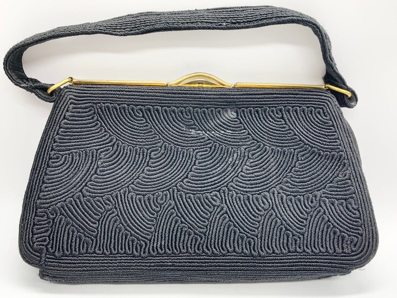 Black Corde Opera Bag / Hand Bag / Evening Bag With Mirror - Etsy Canada