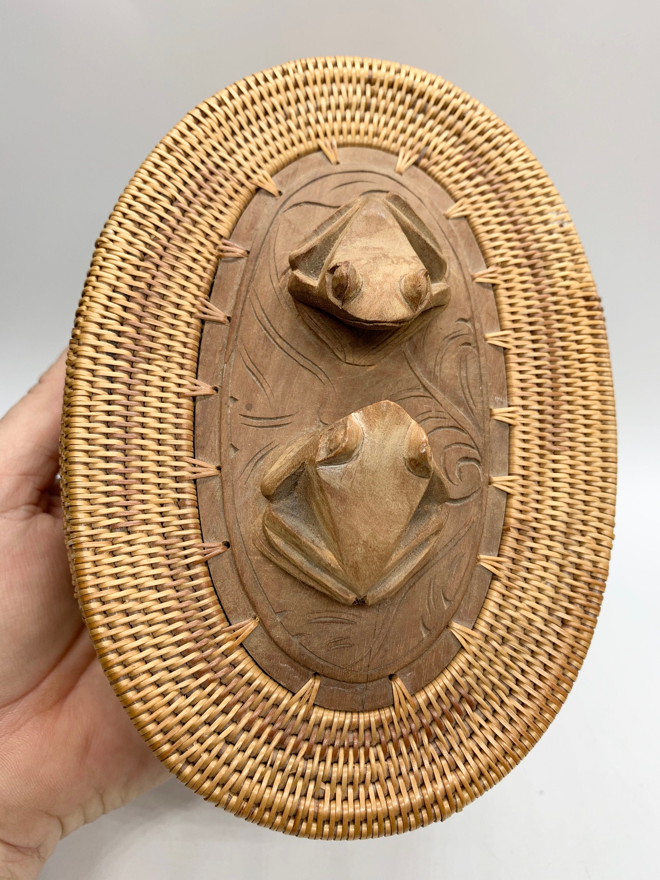 Lombok Island Frog Basket Rattan Basket Woven Basket - Etsy