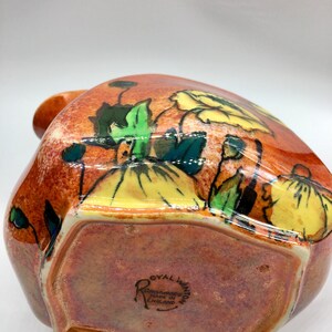 Grimwades, Royal Winton Byzanta Ware Orange Lustre Ware Poppy Pitcher ...