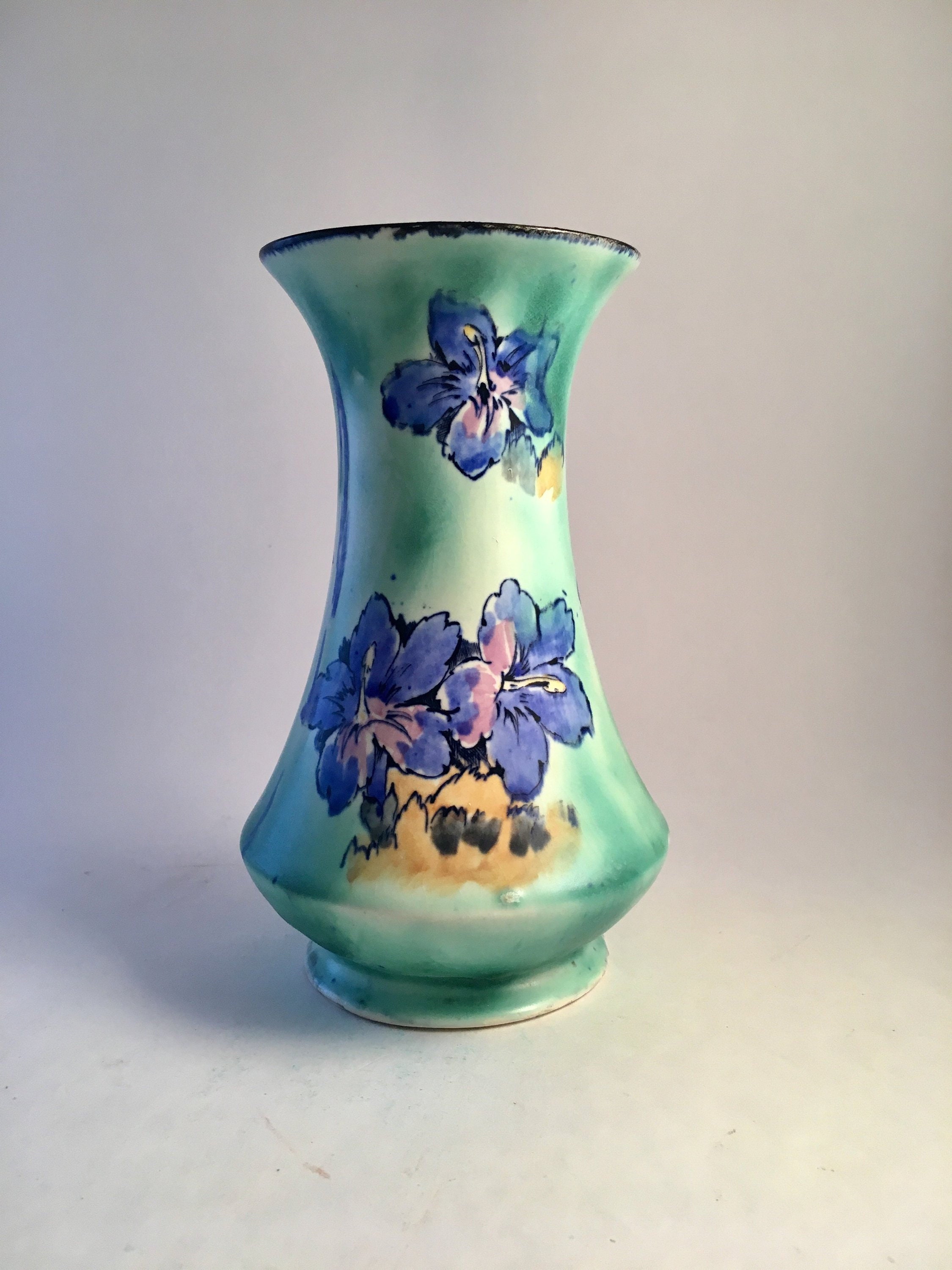 H&K Tunstall Vase - Glendale Pattern - Made in England - Circa 1930s - Etsy